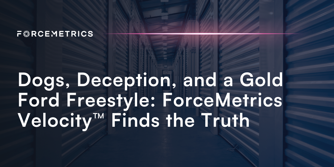 Dogs, Deception, and a Gold Ford Freestyle: ForceMetrics Velocity Finds ...